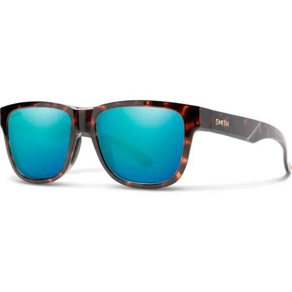 SMITH Lowdown Slim 2 53mm Chromapop™ Polarized Square Sunglasses - Tortoise /opal Mirror