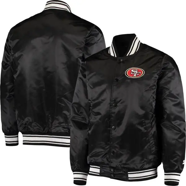 STARTER San Francisco 49ers Satin Varsity Jacket