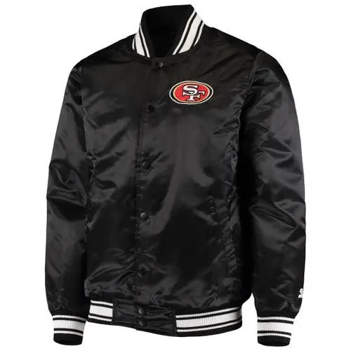STARTER San Francisco 49ers Satin Varsity Jacket