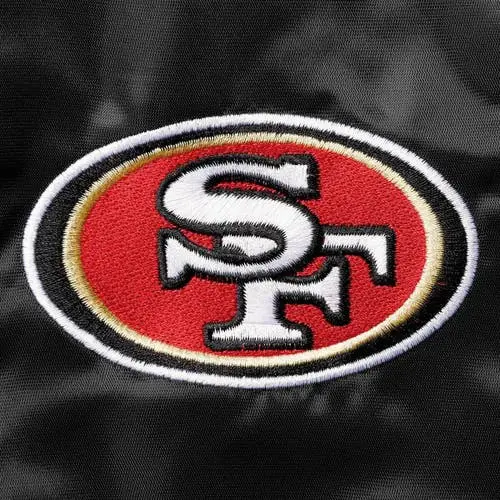 STARTER San Francisco 49ers Satin Varsity Jacket
