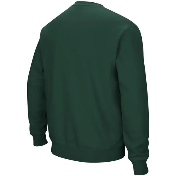 COLOSSEUM Ohio Bobcats Arch & Logo Tackle Twill Pullover Sweatshirt
