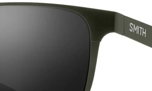 SMITH Lowdown 54mm Chromapop™ Polarized Square Sunglasses - Matte Moss /chromapop Black