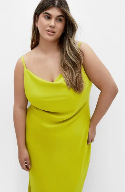 City Chic Sadie Midi Dress - Chartreuse