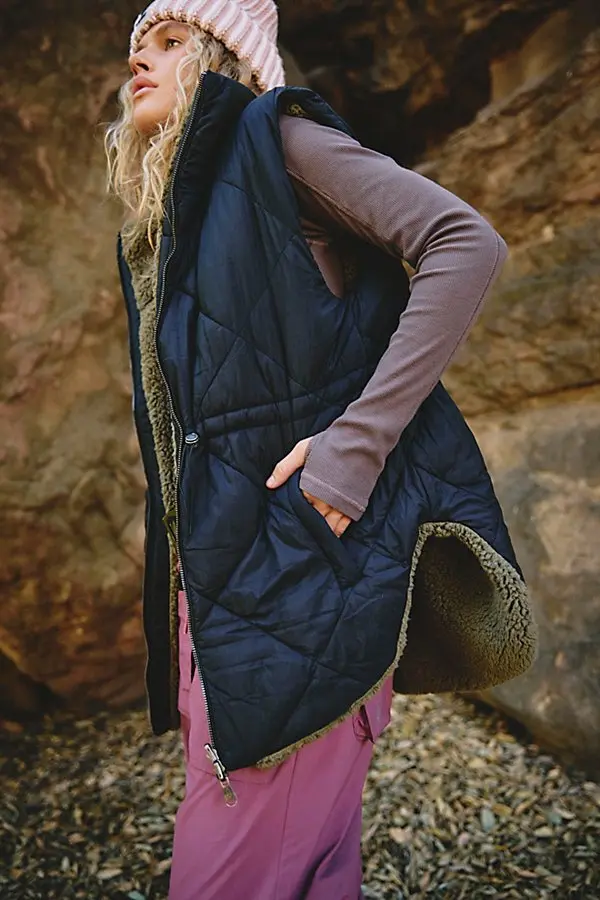 Free People Venture On Reversible Puffer Vest