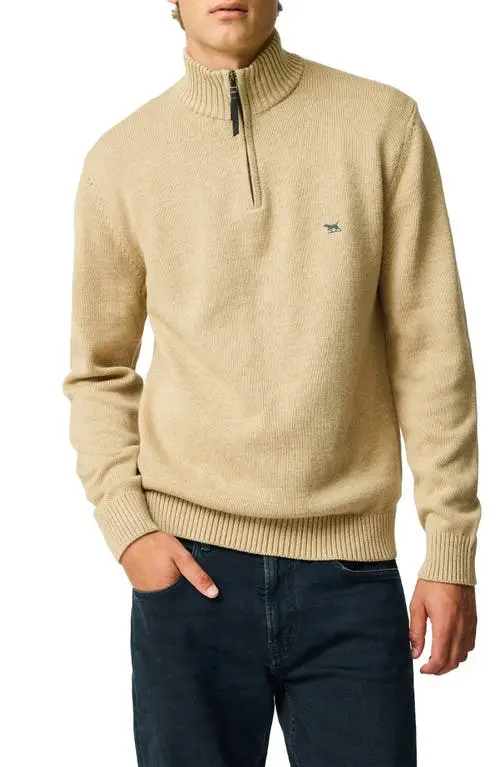 Rodd & Gunn Merrick Bay Quarter Zip Sweater - Barley