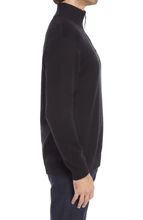 Rodd & Gunn Merrick Bay Quarter Zip Sweater - Coal