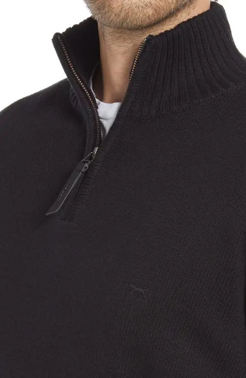 Rodd & Gunn Merrick Bay Quarter Zip Sweater - Coal