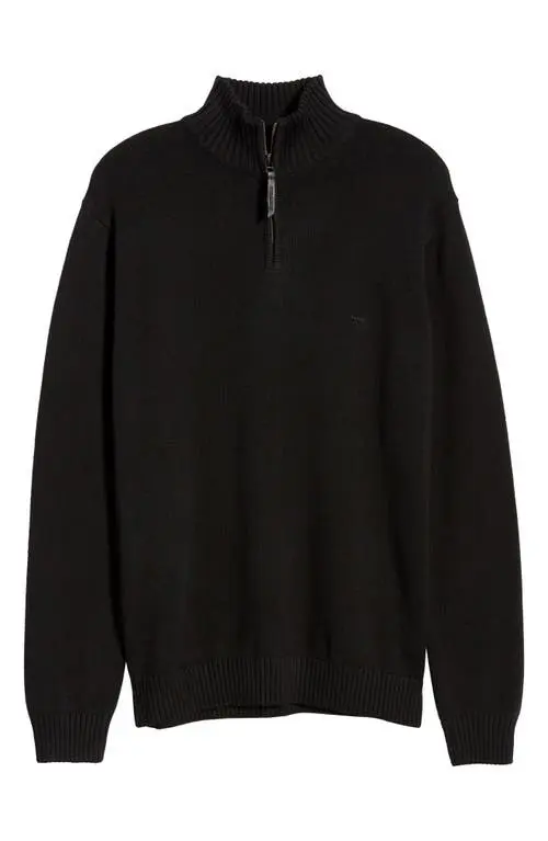 Rodd & Gunn Merrick Bay Quarter Zip Sweater - Coal