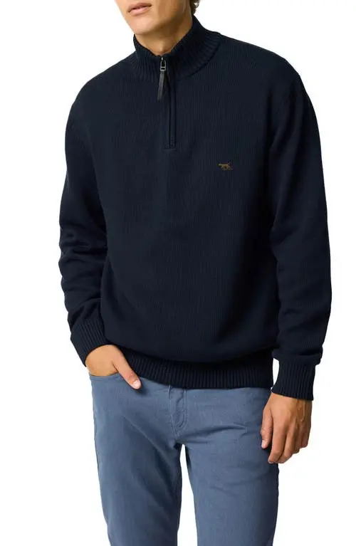 Rodd & Gunn Merrick Bay Quarter Zip Sweater - Sapphire
