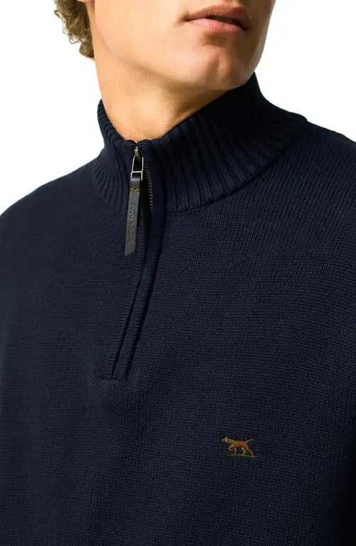 Rodd & Gunn Merrick Bay Quarter Zip Sweater - Sapphire