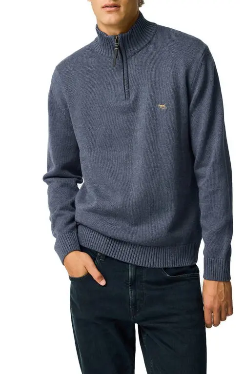 Rodd & Gunn Merrick Bay Quarter Zip Sweater - Stonewash