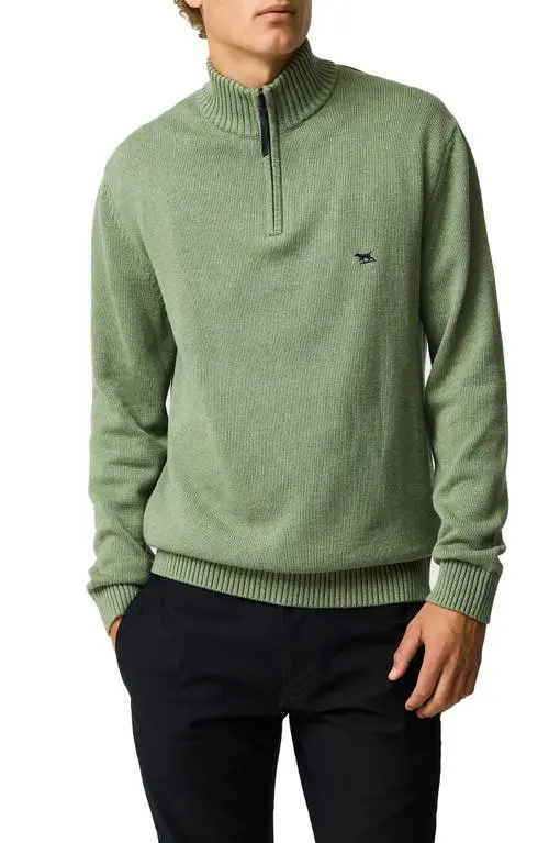 Rodd & Gunn Merrick Bay Quarter Zip Sweater - Thyme