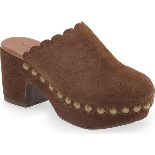 CHOCOLAT BLU Gemini Platform Clog - Chocolate Suede