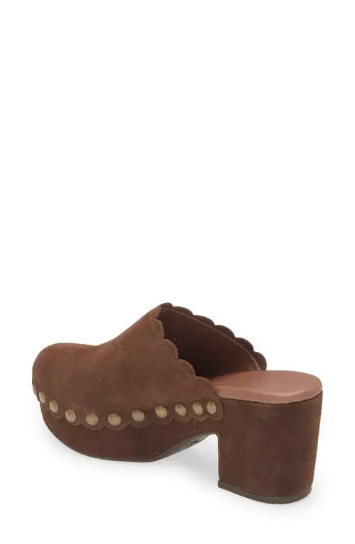 CHOCOLAT BLU Gemini Platform Clog - Chocolate Suede