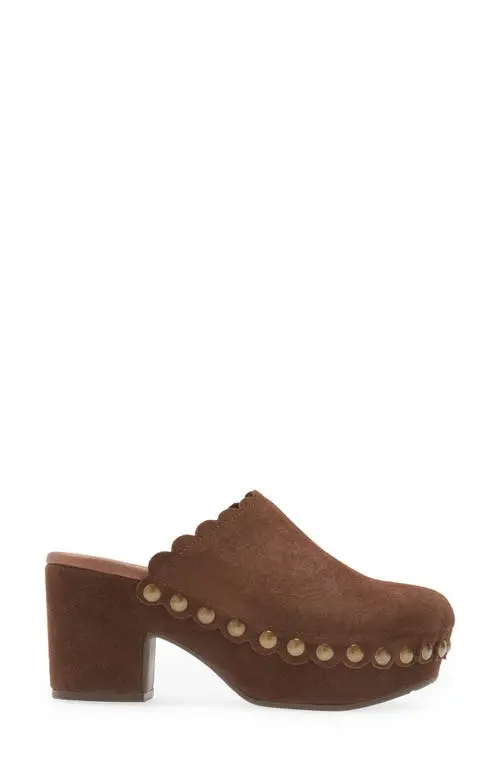 CHOCOLAT BLU Gemini Platform Clog - Chocolate Suede