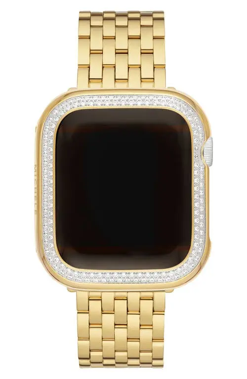Michele 40mm Apple Watch® Diamond Case Attachment - Two-tone Gold