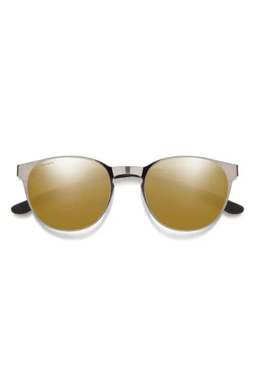SMITH Eastbank 52mm Chromapop™ Polarized Round Sunglasses - Brushed Gunmetal/bronze