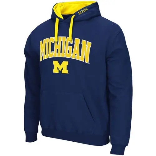 COLOSSEUM Michigan Wolverines Big & Tall Arch & Logo 2.0 Pullover Hoodie