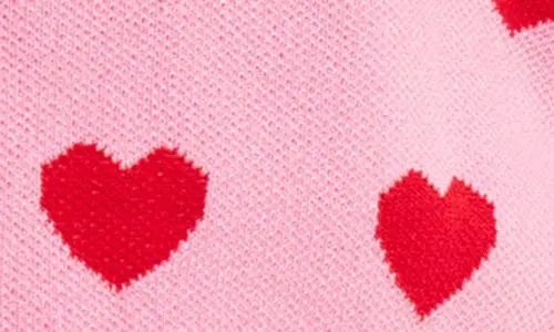 English Factory Puff Sleeve Heart Cardigan