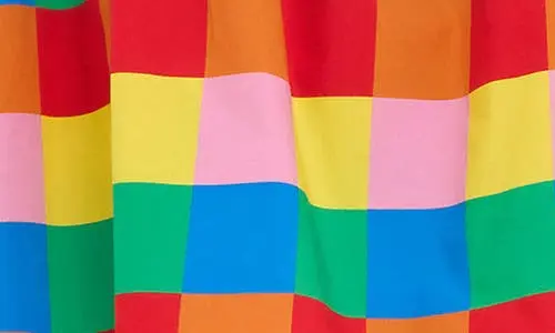English Factory Rainbow Check Cotton Tank