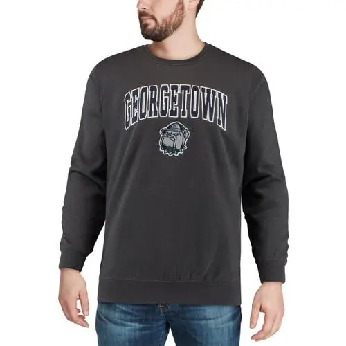 COLOSSEUM Georgetown Hoyas Arch & Logo Crew Neck Sweatshirt