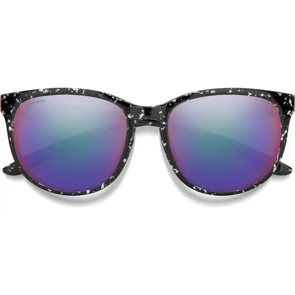 SMITH Lake Shasta 56mm Chromapop™ Polarized Sunglasses - Black Marble/violet Mirror