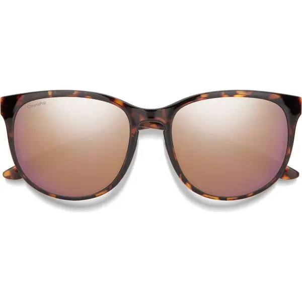 SMITH Lake Shasta 56mm Chromapop™ Polarized Sunglasses - Tortoise/rose Gold Mirror