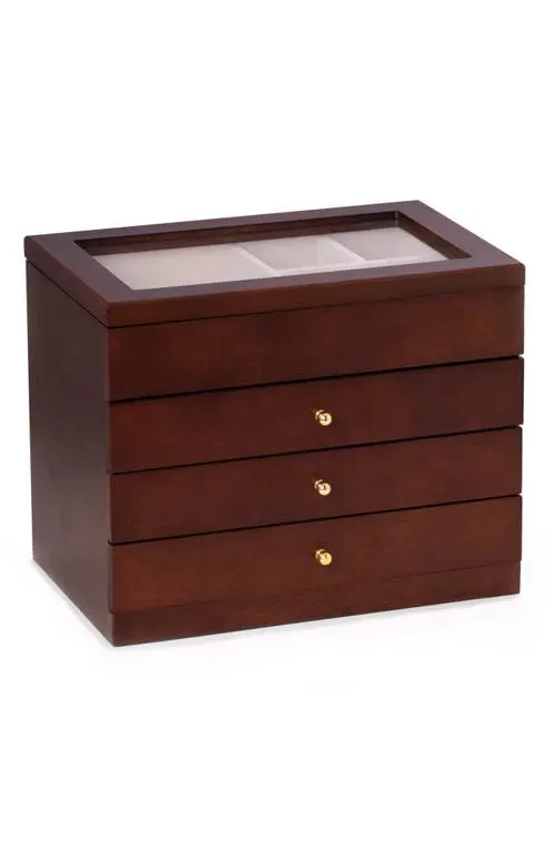 BEY-BERK Rosewood Jewelry Box - Brown