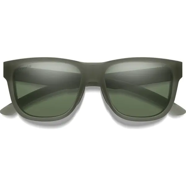 SMITH Lowdown Slim 2 53mm Chromapop™ Square Sunglasses - Moss Crystal / Gray Green