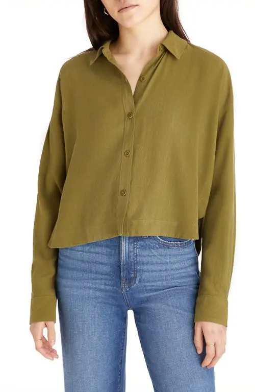 Madewell Lusterweave Hartfield Crop Shirt