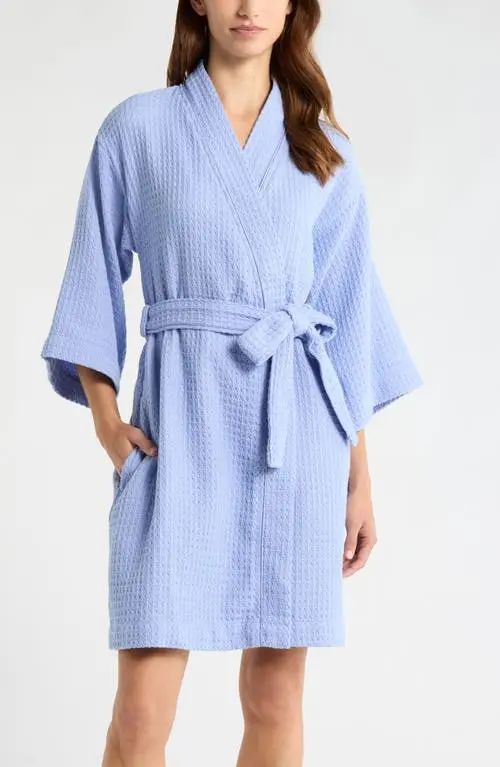 Nordstrom Everyday Waffle Robe - Blue Stork