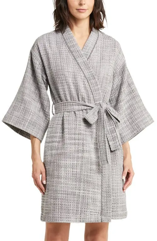 Nordstrom Everyday Waffle Robe - Grey Castlerock Spacedye