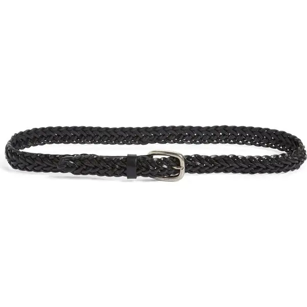 GOLDEN GOOSE Houston Woven Belt - Black