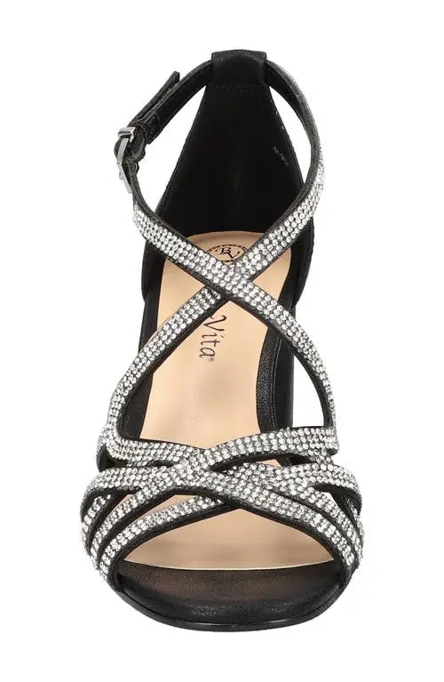 BELLA VITA Aliette Sandal - Black Metallic