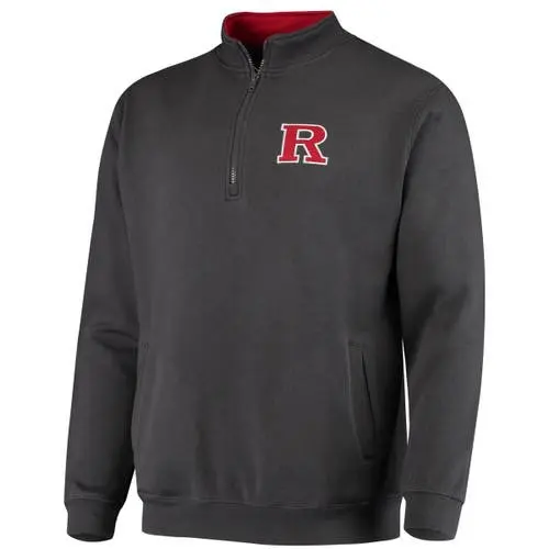 COLOSSEUM Rutgers Scarlet Knights Tortugas Logo Quarter-zip Jacket - Charcoal