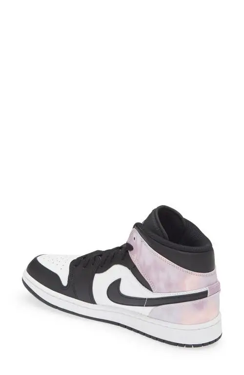 JORDAN Air Mid Se Basketball Sneaker - Black/ Coral/ White/ Amethyst