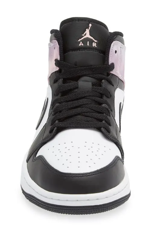 JORDAN Air Mid Se Basketball Sneaker - Black/ Coral/ White/ Amethyst
