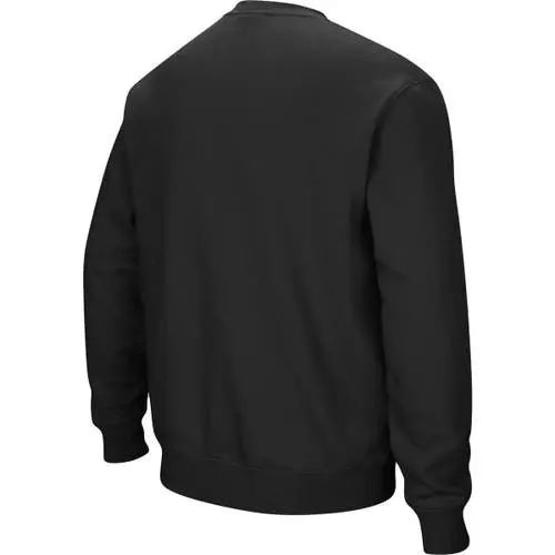 COLOSSEUM Mississippi State Bulldogs Arch & Logo Tackle Twill Pullover Sweatshirt - Black