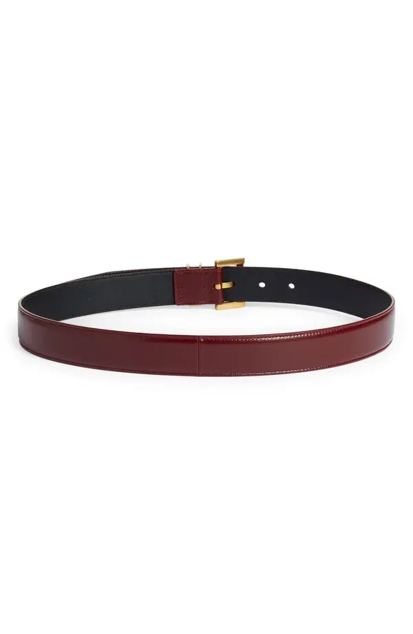 Saint Laurent Logo Leather Belt