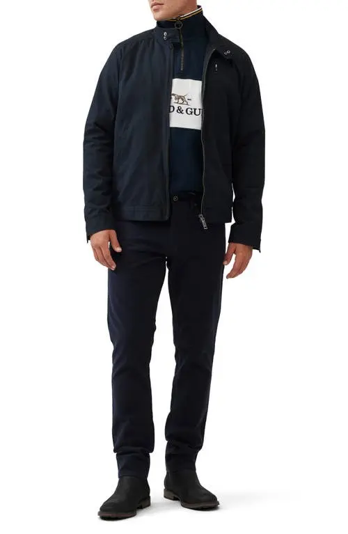 Rodd & Gunn Foresters Peak Quarter-zip Pullover - Midnight