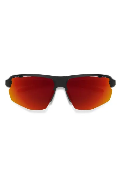 SMITH Resolve 70mm Chromapop™ Shield Sunglasses - Matte Black / Red Mirror