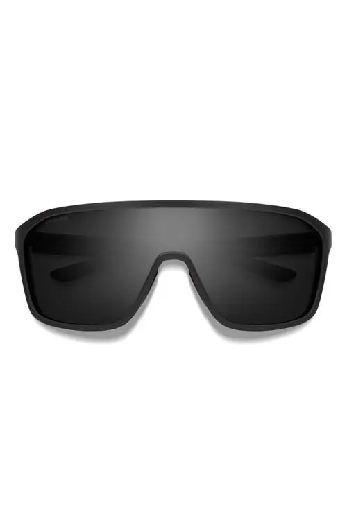 SMITH Boomtown 135mm Chromapop™ Polarized Shield Sunglasses - Matte Black / Polarized