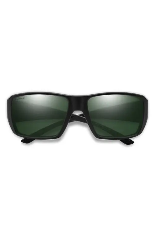 SMITH Guide's Choice 63mm Chromapop™ Polarized Sunglasses - Matte Black/chromapop Polarized Gray Green
