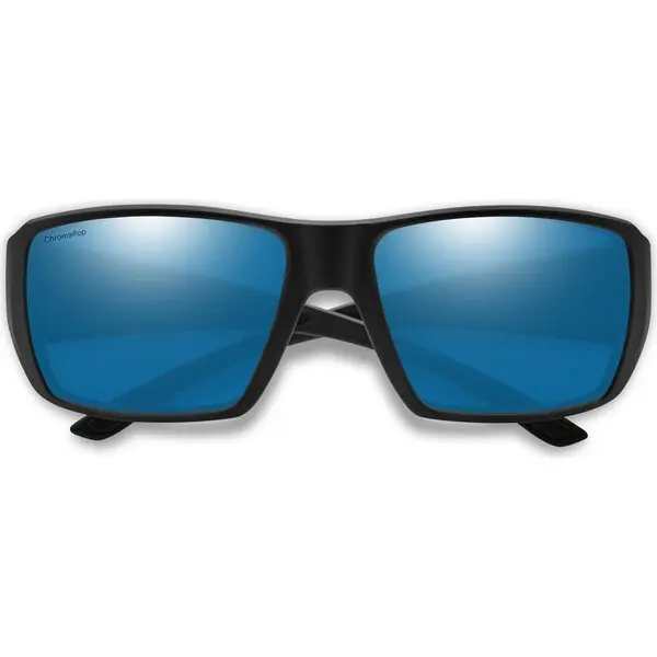 SMITH Square Sunglasses - Matte Black/chromapop Glass Polarized Blue Mirror