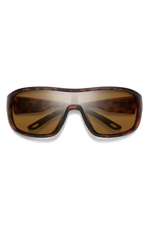 SMITH Spinner 134mm Chromapop™ Polarized Shield Sunglasses - Matte Tortoise/brown