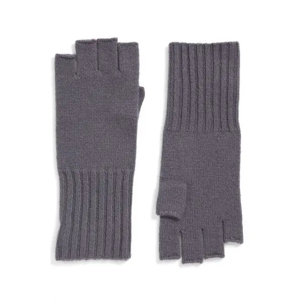 Nordstrom Cashmere Fingerless Gloves - Grey Agate