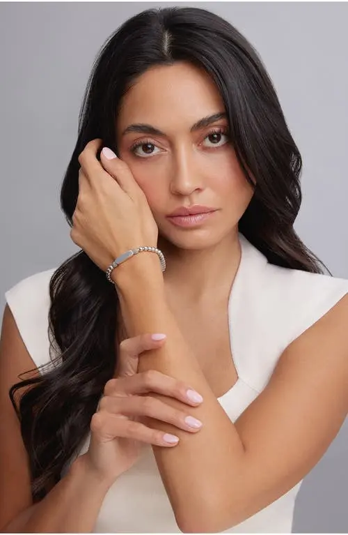Lagos Sterling Caviar Bead Stretch Bracelet