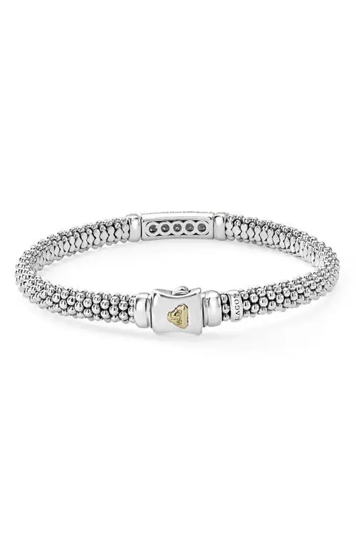Lagos Caviar Lux Diamond Bracelet - Silver