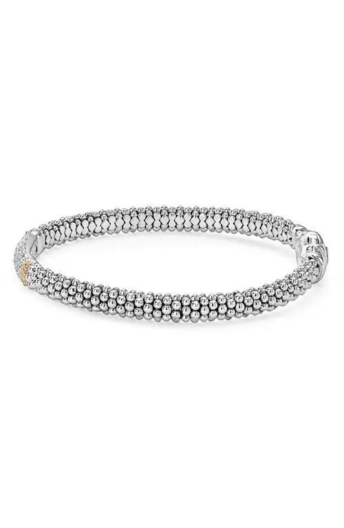 Lagos Caviar Lux Diamond Bracelet - Silver