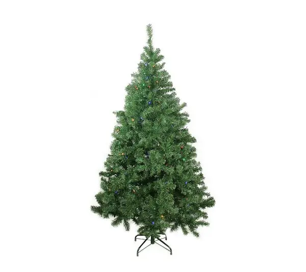 NORTHLIGHT 6' Led Mixed Classic Pine Xmas Tree Multi Lights - One-color
